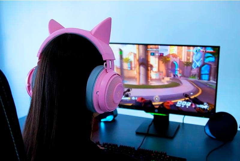 Razer Kraken Kitty |🕹️ Audífonos RGB con orejas de gato - Mi Hermoso Gato